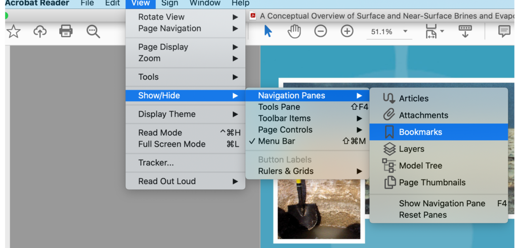 How To Use the Navigation Pane of Groundwater Project PDF Books | The ...